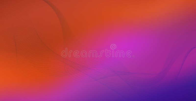 Panoramic Colorful Abstract Stylish Multi Background with Wavy Lines ...