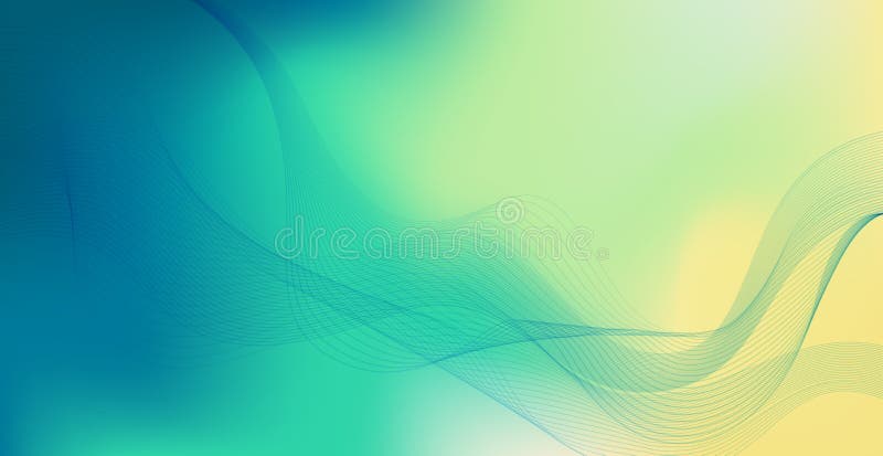 Panoramic Colorful Abstract Stylish Multi Background with Wavy Lines ...
