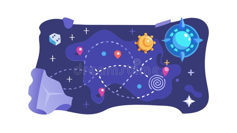 Panoramic Cosmic Space View Vector Illustration, Vector Design ...