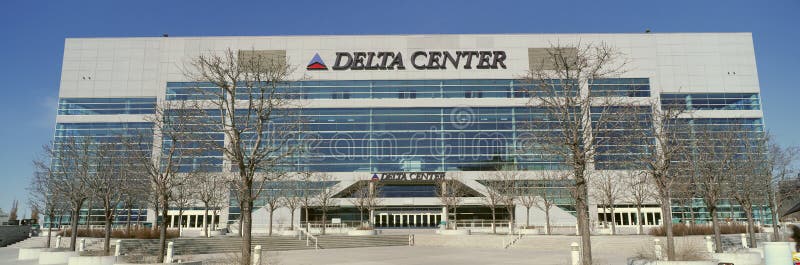 Panoramic of Delta Center Building, Salt Lake City, UT Editorial Stock ...