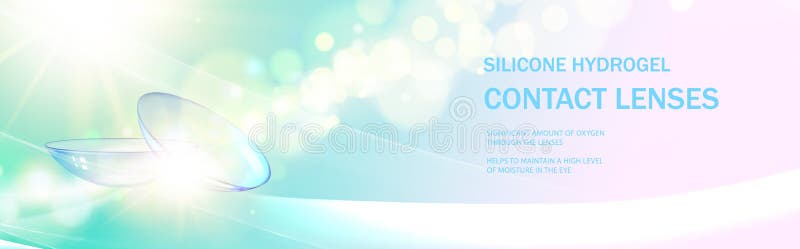 Panoramic Design Template Box Contact Lens. Stock Vector - Illustration ...