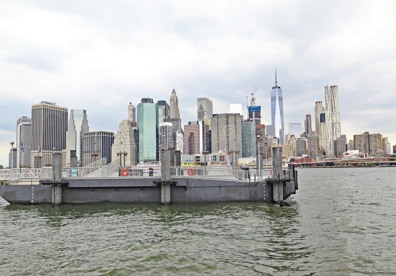 Panoramic of the Docks of New York Stock Photo - Image of river, banks ...