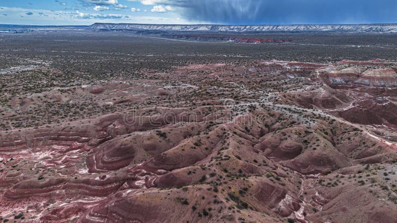 Panoramic Drone Aerial View of the Beautiful Valley of the Moon Stock ...