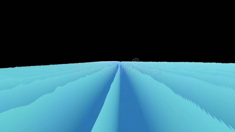 Panoramic Effect on Uneven Surface in Blue Color Stock Video - Video of ...