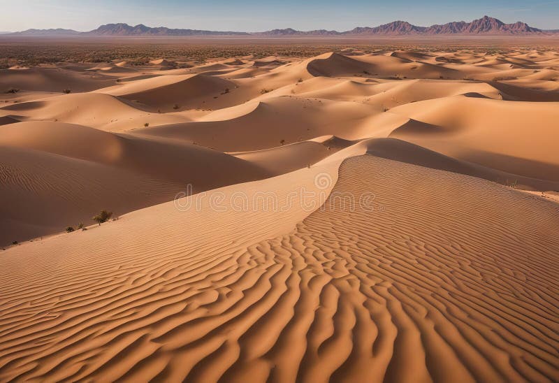 Panoramic Empty Desert Background Stock PhotoDesert Area Landscape ...