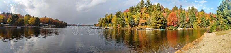 Panoramic Fall Landscape Colorado Rocky Mountains Stock Image - Image ...