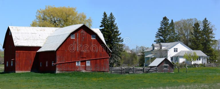 Panoramic Farm stock photo. Image of field, barn, farm - 777524
