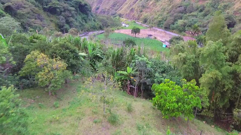 Panoramic in the Field between Mountains Stock Footage - Video of ...