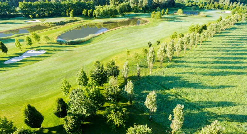Panoramic of Golf Club stock photo. Image of club, landscape - 175644062