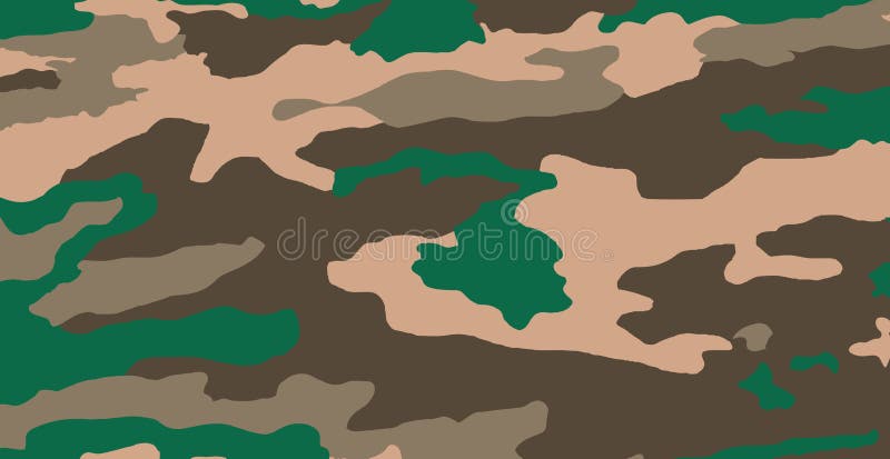 Panoramic Green Army Flora Background Texture - Vector Stock Vector ...