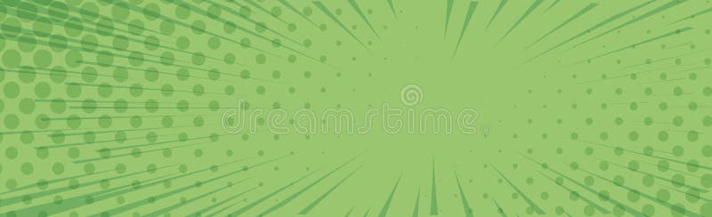 Panoramic Green Comic Zoom with Lines - Vector Stock Vector ...