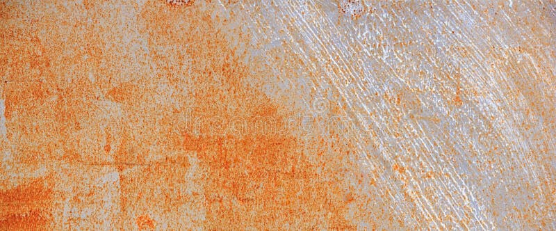 Panoramic Grunge Rusted Metal Texture, Rust and Oxidized Metal ...