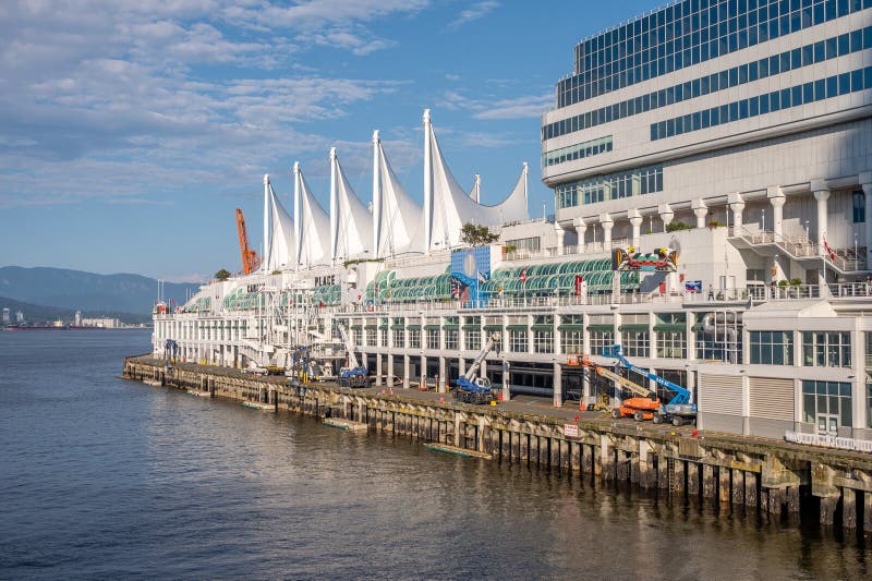 Panoramic Image of the Port of Vancouver , Port of Vancouver Editorial ...
