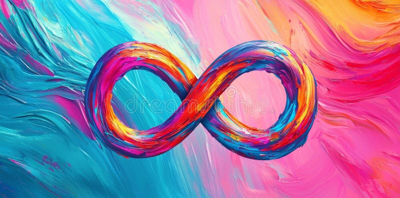 A Panoramic Infinity Sign Clipart Featuring Abstract Elements and ...