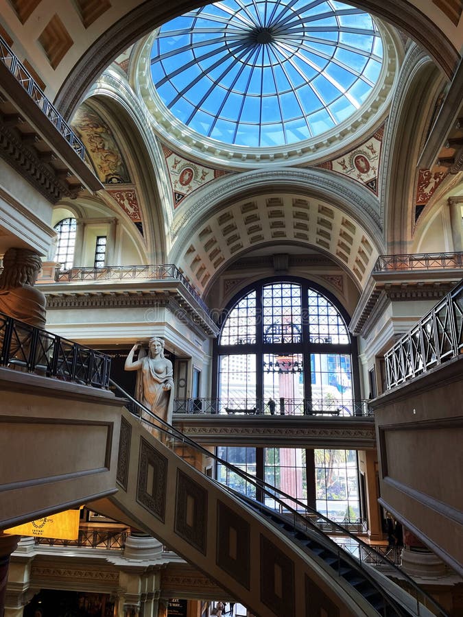 Las Vegas ,at Night, the Caesar Hotel, Inside . Editorial Photography ...