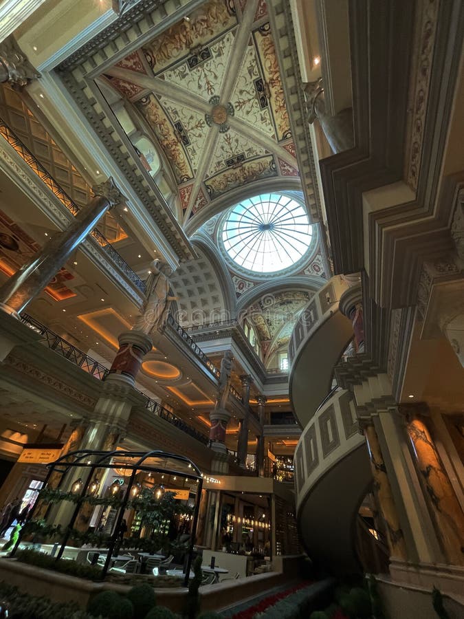 Las Vegas ,at Night, the Caesar Hotel, Inside . Editorial Photography ...