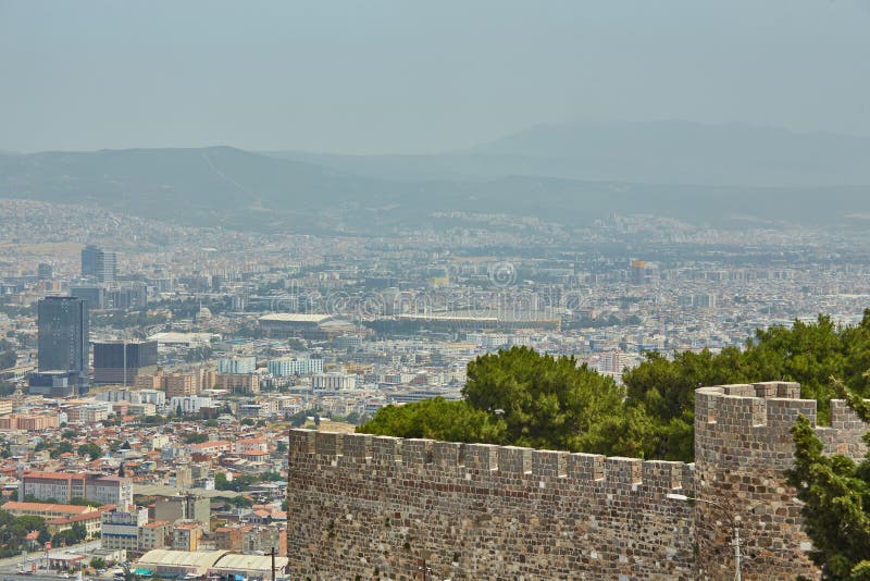 Panoramic Izmir View from Kadifekale Castle Editorial Image - Image of ...