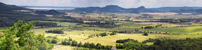 Panoramic landscape stock image. Image of farm, natural - 16271647
