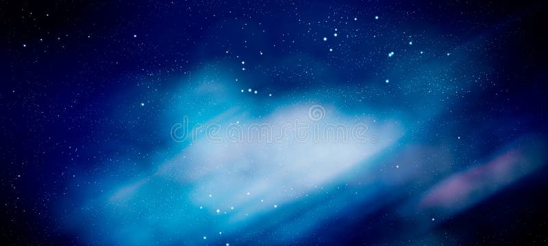 Panoramic Looking into Deep Space. Dark Night Sky Full of Stars. the ...