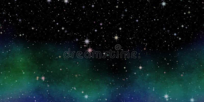 Panoramic Looking into Deep Space. Dark Night Sky Full of Stars. the ...