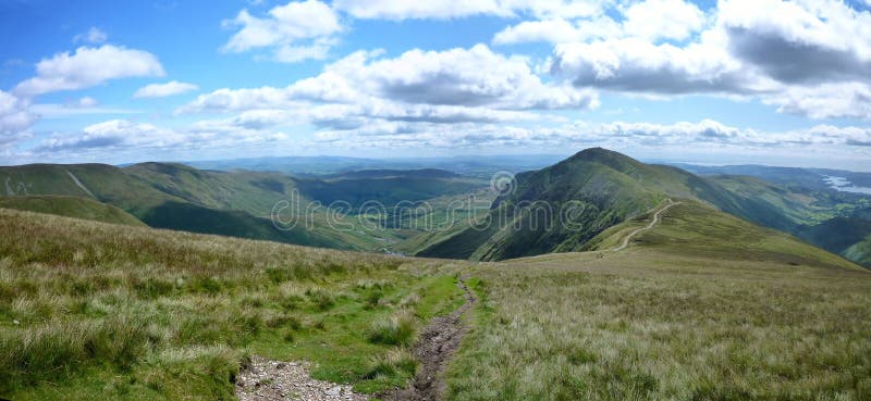 Panoramic Looking Towards Kentmere, Lake District Stock Photo - Image ...