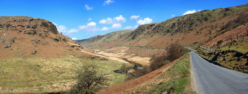 Narrow Single Lane Country Road, Wales UK. Stock Photo - Image of lane ...