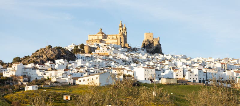 Panoramic of Olvera Town, Considered the Gate of White Towns Route in ...