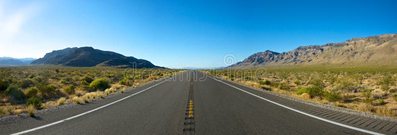 Seaside road panorama stock image. Image of direction - 12601593
