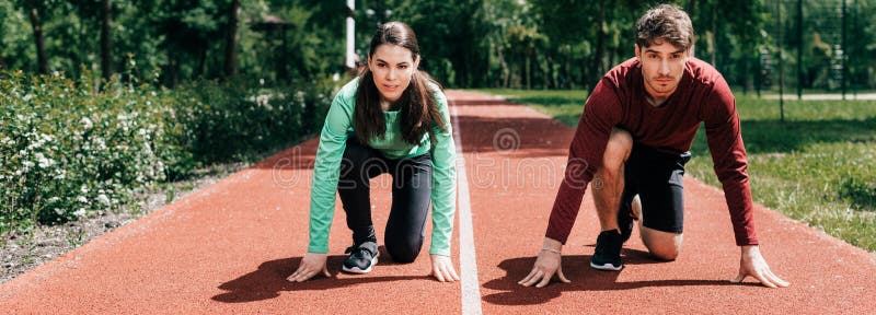 Panoramic Orientation of Couple Standing in Stock Photo - Image of ...