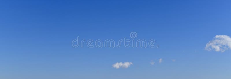 A Panoramic Photo of a Clear Blue Sky with a Soft Smooth Transition ...