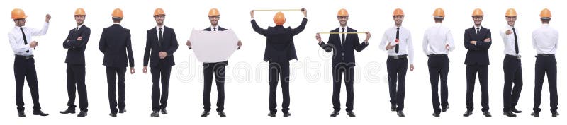 Collage with Engineer on a Construction Site with Cranes Stock Photo ...