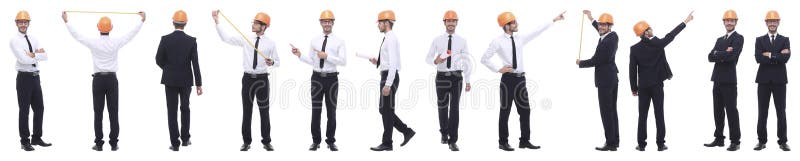 Collage with Engineer on a Construction Site with Cranes Stock Photo ...