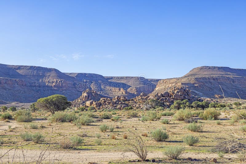 Panoramic Picture of Damaraland in Namibia Under a Cloudy Sky during ...