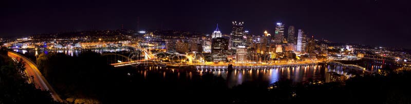 Pittsburgh Panoramic stock photo. Image of monongahela - 2542428