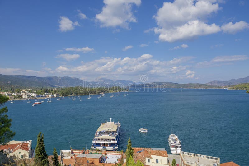 Panoramic Port Photos Poros Stock Image - Image of poros, resort: 50208129