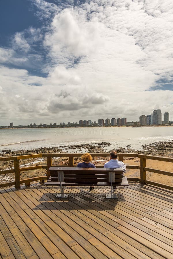 Panoramic in Punta Del Este Editorial Image - Image of island, business ...
