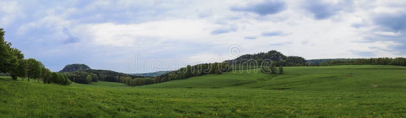 Panoramic rolling field stock image. Image of scenery - 30931451