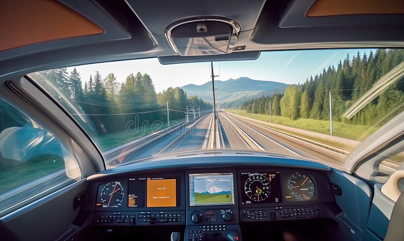 The Panoramic Scenery Seen from the Perspective of the Express Train ...