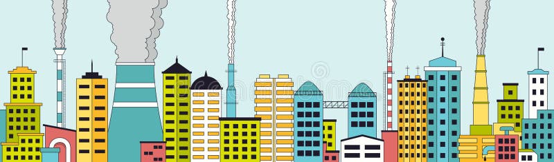 Polluted City Cartoon Stock Illustrations – 518 Polluted City Cartoon ...