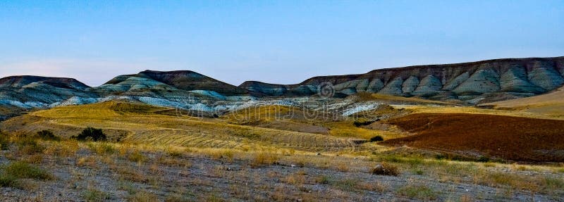 Panoramic Shot of Geological Mountain Formations on Background of the ...