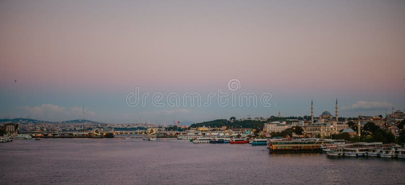 Harbor, Istanbul stock image. Image of fishing, turkey - 8488995
