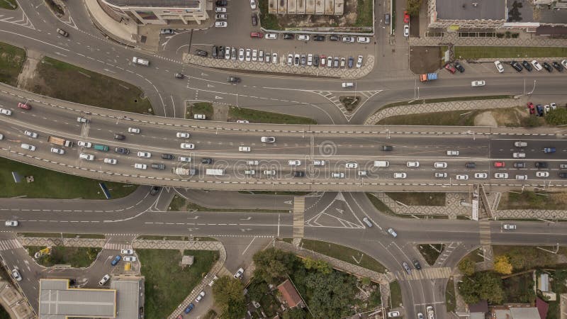 Aerial View of the Road Junction, Intersections, Roads, Bridges Stock ...