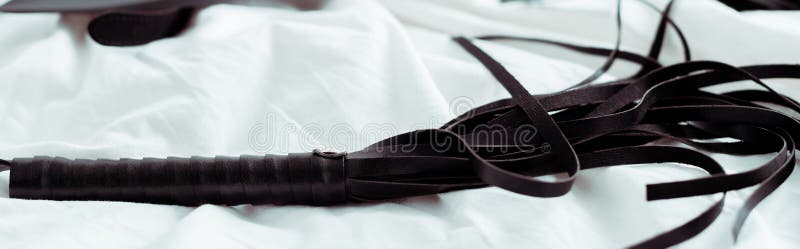 Panoramic Shot of Leather Flogging Whip Stock Image - Image of panorama ...