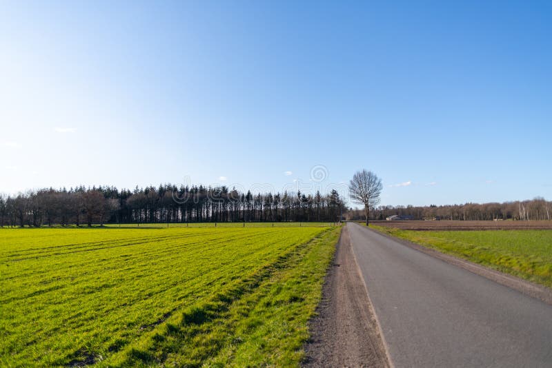 A Panoramic Shot of the Northern German Countryside on a Bright Sunny ...