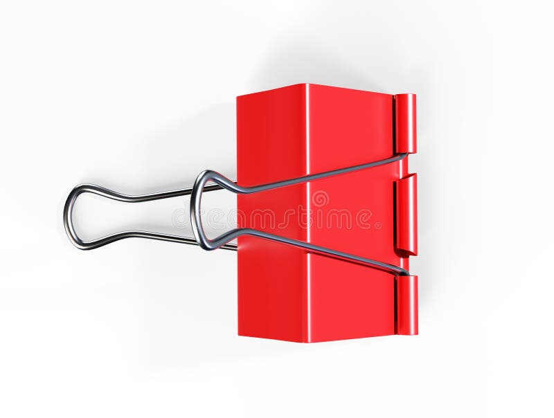 Panoramic Shot of Stacks of Blank Paper with Metal Binder Clips on ...