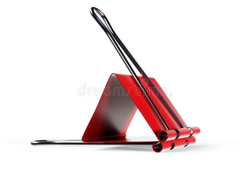 Panoramic Shot of Stacks of Blank Paper with Metal Binder Clips on ...