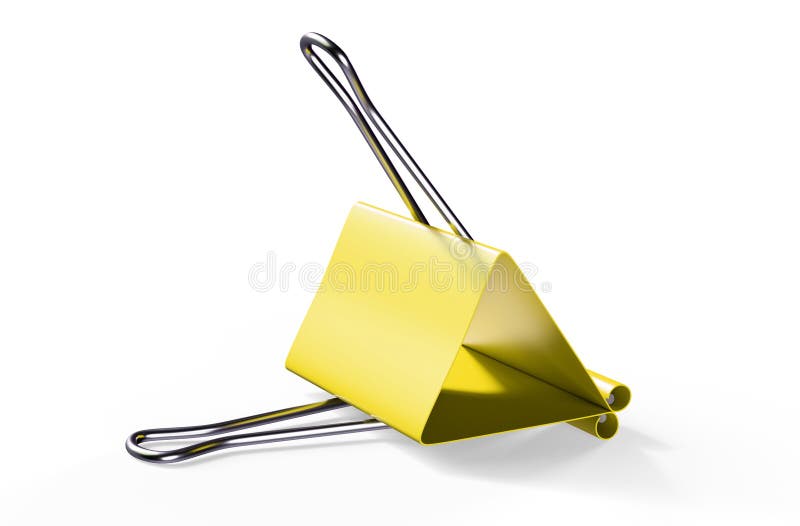 Panoramic Shot of Stacks of Blank Paper with Metal Binder Clips on ...