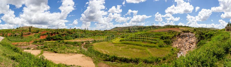 Panoramic Shots of Landscape Images on the Island of Madagascar Stock ...