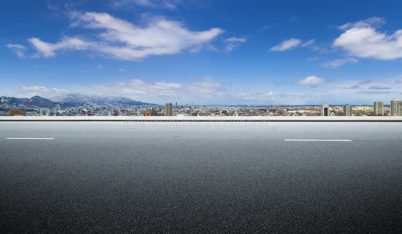 Side View Asphalt Road on Noon Scene Stock Image - Image of ...