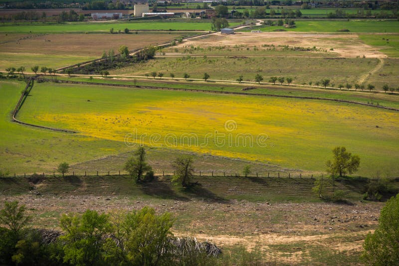 Sight of the Fields in Spring in Spain Stock Photo - Image of ...